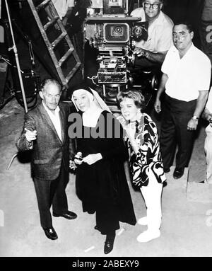 THE TROUBLE WITH ANGELS, from left, director Ida Lupino, Hayley Mills ...
