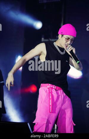 Hong Kong rapper, singer and dancer Jackson Wang attends BAZAAR ...