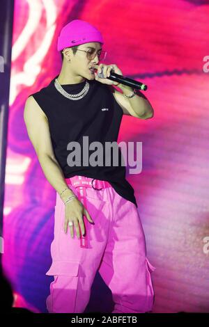 Hong Kong rapper, singer and dancer Jackson Wang attends BAZAAR ...