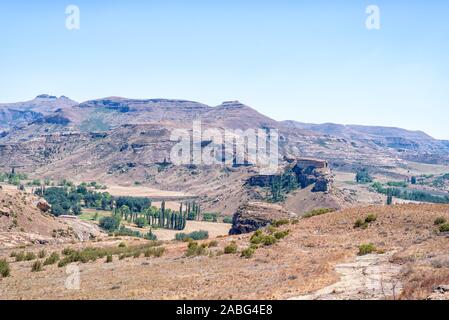 Landscape on the Cannibal Hiking Trail near Clarens in the Free State ...
