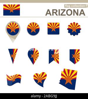 Arizona Heart Shape Flag. Love Arizona. Visit Arizona. Northern America ...