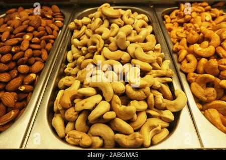 Kuwait City / Kuwait - 10/10/2019: Selection of nuts and seeds on ...