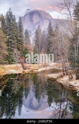 Sentinel Bridge and Merced River, Yosemite NP, California, USA Stock ...