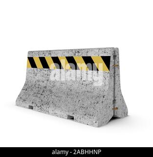 Street Protection Safety Stone Wall 3D Rendering Stock Photo - Alamy