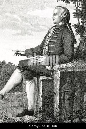 Thomas Gray (1716-1771), English poet, postage stamp, UK, 1971 Stock ...