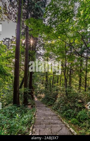 Mount Haguro, One of the three sacred mountains of Dewa Province (Dewa ...