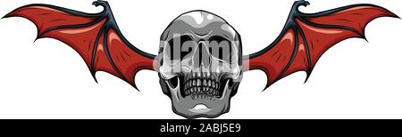 Halloween carved face with a bone in its mouth in pixel art style. Evil ...