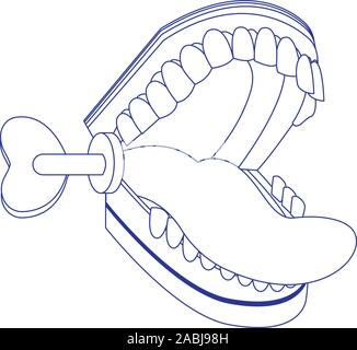 teeth practical joke icon, flat design Stock Vector Image & Art - Alamy
