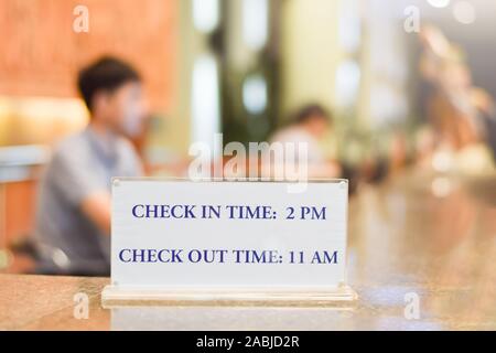 Check in and out at the lobby reception, the Bellagio Hotel, Las Vegas ...