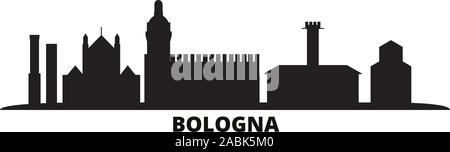 Bologna silhouette skyline. Italy - Bologna vector city, italian linear ...