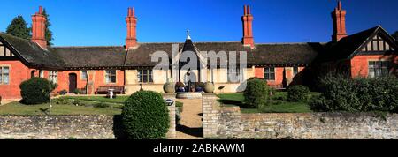 The Almshouses, Helpston village, Cambridgeshire, England, UK Stock ...