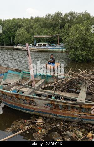 Self made raft Stock Photo - Alamy