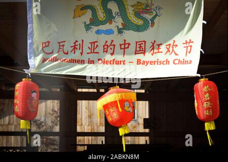 At the "Dietfurt Chinese Carnival" the small town Dietfurt a.d.Altmühl ...