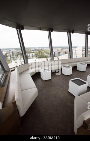 Remains of the former Munich-Riem Airport. The old Tower now houses the ...