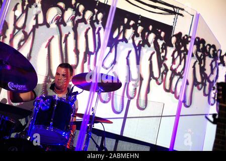 The band "Spooner" during a performance at the Digital Analog Festival ...