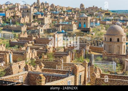 NUKUS, UZBEKISTAN - MAY 5, 2019: Historical Mizdakhan Necropolis around ...