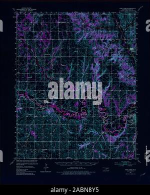 Fort Cobb, Oklahoma, map 1951, 1:62500, United States of America by ...