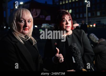 Jenni Hicks, whose two daughters died at Hillsborough, and writer Jimmy ...