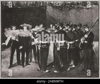 Execution of the Emperor Maximilian by Édouard Manet in the Museum of ...