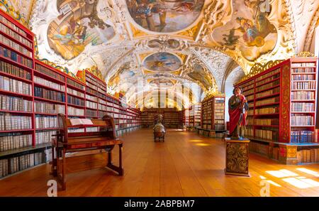 Hall of Theology, Globes and Historical Books, Strahov Library, Strahov ...