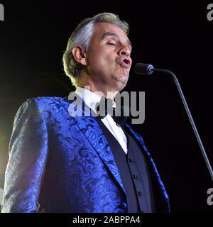 The Italian tenor and singer Andrea Bocelli at the Griminelli & Friends ...