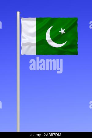 Flagge von Pakistan Stock Photo - Alamy