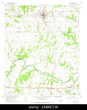 Prague, Oklahoma, map 1967, 1:24000, United States of America by ...