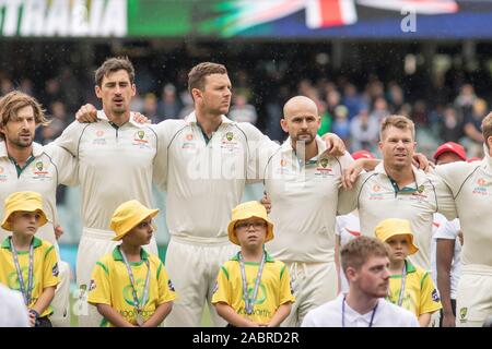 Australian Test cricketer Josh Hazelwood poses for a photograph at the ...