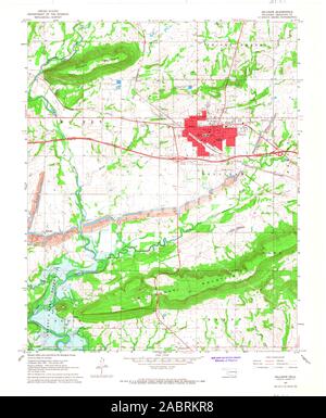 Sallisaw, Oklahoma, map 1967, 1:24000, United States of America by ...