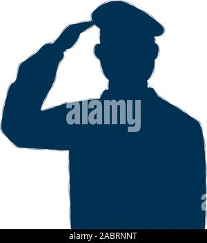 silhouette of man soldier american avatar character Stock Vector Image ...