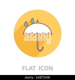 umbrella water line style icon vector illustration design Stock Vector ...