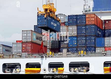 Port of Lome. Container terminal. Togo Stock Photo - Alamy