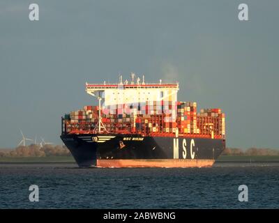 Containerschiff MSC Mirjam / container ship MSC Mirjam Stock Photo - Alamy