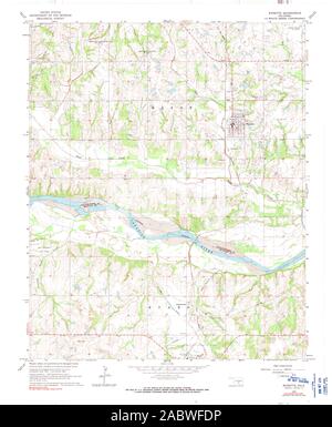 Wanette, Oklahoma, map 1965, 1:24000, United States of America by ...