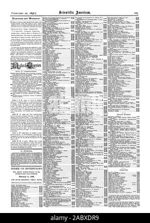 TO INVENTORS. INDEX OF INVENTIONS For which Lettere Patent of the ...