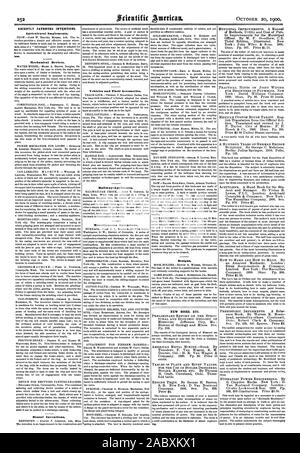 RECENTLY PATENTED INVENTIONS. NEW BOOKS ETC. 'Z3usiness ana l'eerssonal ...