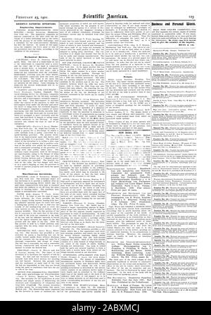 RECENTLY PATENTED INVENTIONS. NEW BOOKS ETC. 'Z3usiness ana l'eerssonal ...