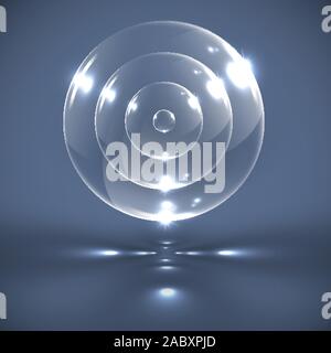 Realistic glass spheres, vector Stock Vector Image & Art - Alamy