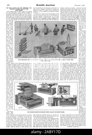 The Colburn Machine for making window Glass by the sheet Process Stock ...