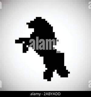 Horse Abstract Lines Logo Vector icon design symbol Stock Vector Image ...