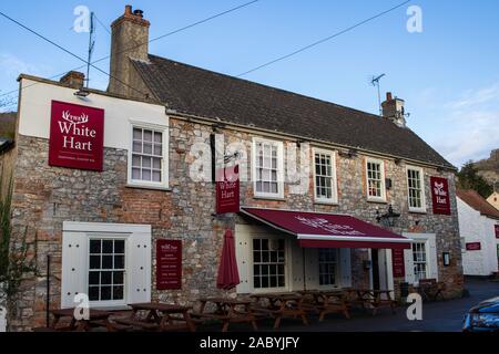 Cheddar Gorge, Somerset, England - pub in the 1980s Stock Photo - Alamy