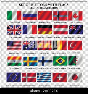 United Arab Emirates and Bulgaria Flags Crossed And Waving Flat Style ...