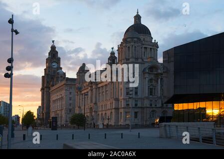 The Royal Albert dock area of Liverpool at Pier Head on the Waterfront ...
