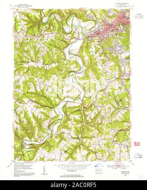 Aliquippa, Pennsylvania, map 1954, 1:24000, United States of America by ...