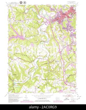 Aliquippa, Pennsylvania, map 1954, 1:24000, United States of America by ...
