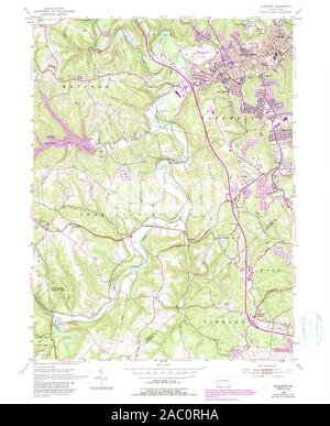 Aliquippa, Pennsylvania, map 1954, 1:24000, United States of America by ...