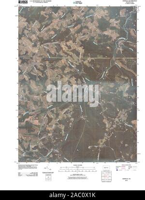 USGS TOPO Map Pennsylvania PA Curwensville 172436 1959 24000 Inverted ...