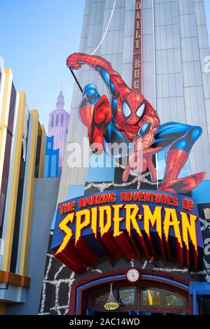 Entrance of The Amazing Adventures of Spider Man, Marvel Super Hero ...