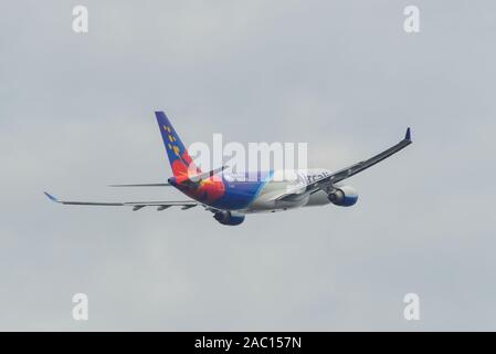 Air Caledonie Airbus A330 aircraft taxiing. Plane A330neo of AirCalin ...