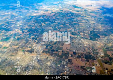 Aerial view of the Stanislaus County at California Stock Photo - Alamy